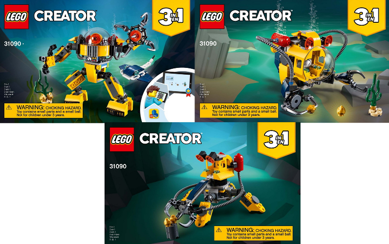 LEGO Creator 31090 Podvodný robot